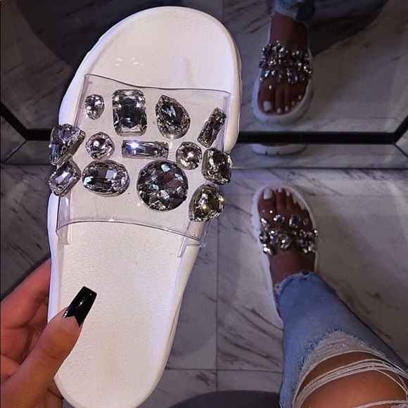 Shoes | Crystal Slides | Poshmark